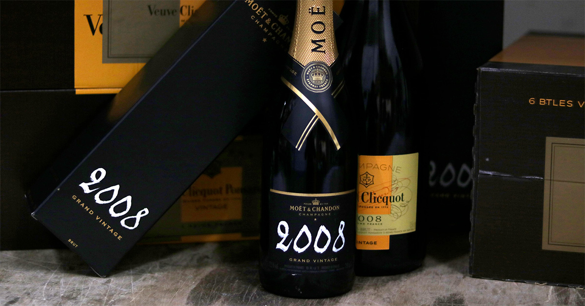 Derfor skal du investere i årgang 2008 Veuve Clicquot og Moët & Chandon